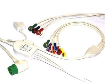 China Physio Control EKG Machine Cable 3/5 Lead 10kΩ Resistance Durable for sale