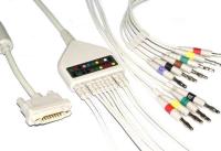 China No Resistance Trentina EKG Machine Cable TPU With 3/5 Lead Channel for sale