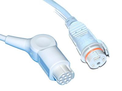 China Datex Edwards Transducer Adapter Cables Latex Free 10 Pins ISO 10993-5 Certificate for sale
