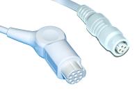 China Datex Edwards Transducer Adapter Cables Latex Free 10 Pins ISO 10993-5 Certificate for sale