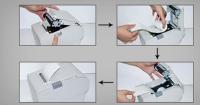 China 2 Inch Auto Cutter Thermal Receipt Printer / White Wireless Thermal Label Printer for sale