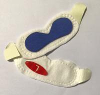 China Non Woven Fabric Infant Eye Mask I Style Breathable Single Use CE FDA Listed for sale