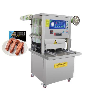China Electric Driven Tray Vacuum Sealing Machine for Food Beverage Shops Nitrogen Included for sale