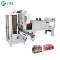 China Flexible Converyor Semi-automatic Juice Water Bottle Sleeve Shrink Packaging Machine for sale