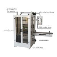 China Flexible Converyor Semi-automatic Juice Water Bottle Sleeve Shrink Packaging Machine for sale