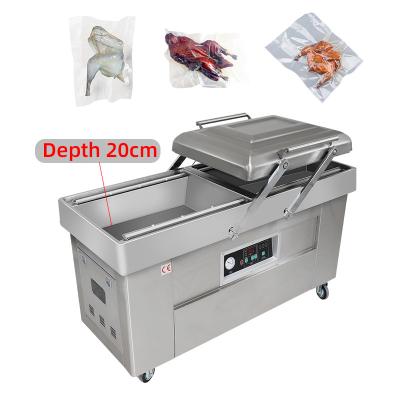 China CE Certification DZ400 Automatic Double Chamber Vacuum Packing Machine For Food for sale