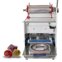 China Industrial Fast Food Box Lunch Tray Sealing Machine with Customizable Hand Press Mold for sale