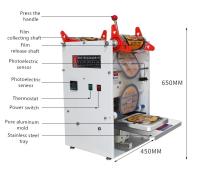 China Industrial Fast Food Box Lunch Tray Sealing Machine with Customizable Hand Press Mold for sale