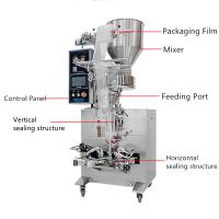 China Plastic Vertical Triangle Bag Snack Packaging Machine for Automatic Granule Food Packaging for sale