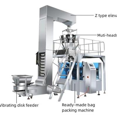 China 20-70 Bags Packing Speed Granule Liquid Powder Packaging Machine with Spare Parts for sale