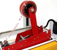 China Secure Packaging Solution Side Belt Case Sealer and Electric Driven Strapping Machine for sale