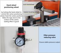 China Sealing Width 48-75mm Auto Flapper Carton Folding And Sealing Machine for Heavy Boxes for sale