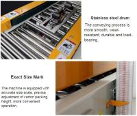 China Electric Driven PE Bundle Tying Machine for Cloth and Cotton Bag Frame Size 88.7*58.2cm for sale