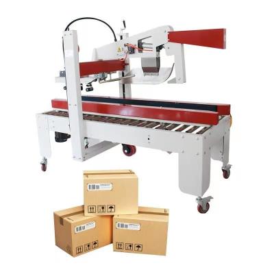 China Electric Driven Stainless Steel Roller Carton Sealer Automatic Carton Sealing Machine for sale