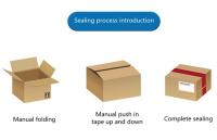 China Semi-Automatic Bottom Flap Case Carton Box Sealer Sealing Machine Equipment for Sealing for sale