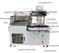 China Electric Driven Small Jet Heat Shrink Tunnel Wrapping Machine for Pet Bottle Wrapping for sale