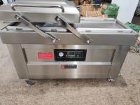 China Powerful Vacuum Pump CE Certified Automatic Nitrogen Filling/Vacuum Double Chambers Snacks Packing Machine for sale