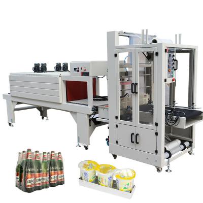 China Small PET Bottle PE Film Stretch Shrink Wrapping Sealing Packing Machine Production Line for sale