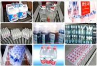 China High Speed Water Bottle Conveying Film Covering Heat Shrinkable Packaging Wrapping Machine for sale