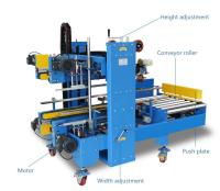 China Long Service Life Box Carton Taping Sealer Machines Automatic Corner Edge Sealing Machine for sale
