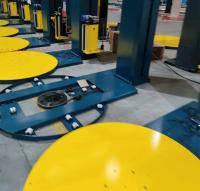 China Energy Mining Industry Fully Automatic Pallet Wrapping Machine with Scale and Film for sale