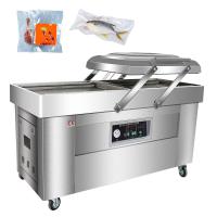 China Easy-to-Operate Semi-Automatic Double Chamber Vacuum Machine for Small Packaging for sale