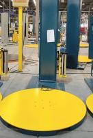 China Pallet Stretch Wrapping Machine Advert L Type Turntable Fully Automatic Packaging for sale