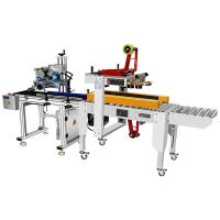 China Easy to Operate Automatic High Speed Box Sealing and Labeling Machine for Small Carton Boxes for sale