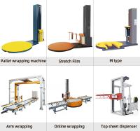 China Stretch Film Pallet Stretching Wrapping Wrapper Machine with 100%-250% Stretching Ratio for sale