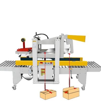 China Full Auto Flaps Folding Sealing Adhesive Tape Carton Sealer Machine for Paper Packaging for sale