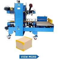 China Automatic Flaps Sealing Machine for Food Industry Packing Line Carton Case Box Erector for sale