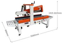 China Auto Flap Folding Carton Box Sealing And Taping Machine For Different Carton Heights for sale