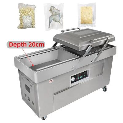 China Commercial Vacuum Sealer Machine for Whole Chicken Packaging Double Chamber Design for sale