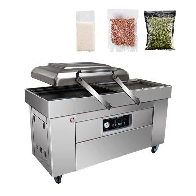 China Double Chambers Vacuum Sealing Machine for Sealing Food Rice Peanut Meat Powder Flour for sale