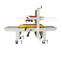 China 106 KG Semi Automatic Left And Right Drive Tape Carton Sealer Case Sealing Machine 1830x670x1230mm for sale