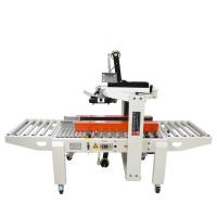 China Compact and Durable Semiautomatic Corner Side Edge Carton Box Taping Sealing Machine for sale