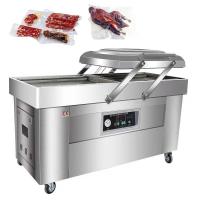 China Long Service Life Double Chamber Vacuum Sealer for Bacon Sausage Commercial Food Meat for sale