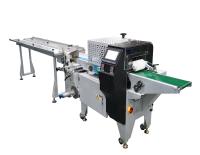 China 220V/50HZ Semi-automatic Multi-Function Pillow Flow Wrapping Chicken Packing Machine for sale