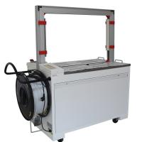 China Stainless Steel Low Table Packer Strapping Machine With Conveyor Line for sale