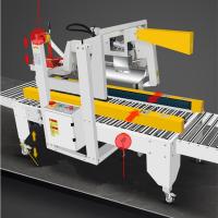 China 400W Semi Automatic Flap Folder Box Carton Case Sealing Machine with Left Right Drive for sale