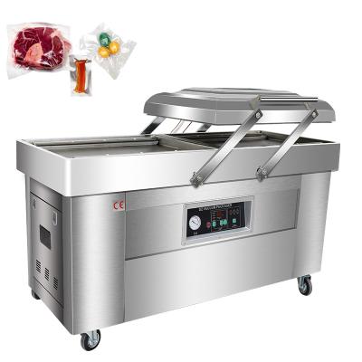 China 400 mm Sealing Length Double Vacuum Chamber Sealing Machine for Foie Gras and Steak for sale