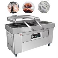 China 400 mm Sealing Length Double Vacuum Chamber Sealing Machine for Foie Gras and Steak for sale