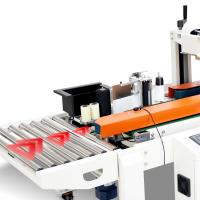 China Paper Packaging Top Bottom Tape Carton Sealing Machine for Packing Line 1401*952*1420mm for sale