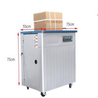 China Semi-automatic Carton Case Box Strapping Machine with Double Motors and Spare Parts for sale
