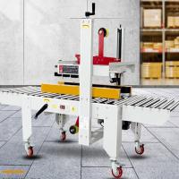 China 1830*670*1230mm Semi Automatic Left and Right Drive Belt Carton Tape Sealing Machine for sale