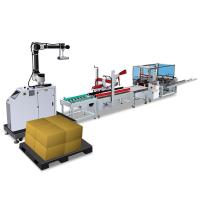 China Pneumatic Driven Fully Automatic Carton Erector with Flaps Fold Sealer for sale