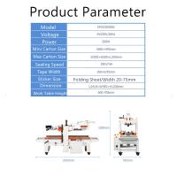China Automatic High Speed Carton Case Sealer for 20-75mm Label Size and 600-700mm Work Table for sale