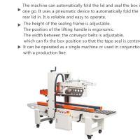 China Carton Sealer Automatic Case Sealing Machine 1830*670*1230mm for Packaging and Sealing for sale