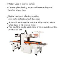 China Work Table 600-700mm Flaps Folding Carton Sealing Machine with 28m/min Sealing Speed for sale