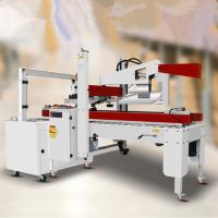 China Semi Automatic Tape Sealing Cardboard Carton Closing Machine for 150-500mm Boxes for sale